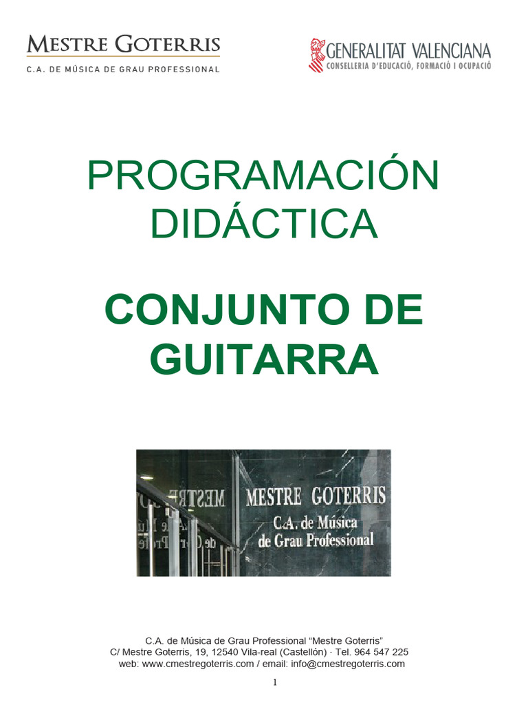 Conjunto de Guitarra Ee | PDF | Ritmo | Composiciones Musicales
