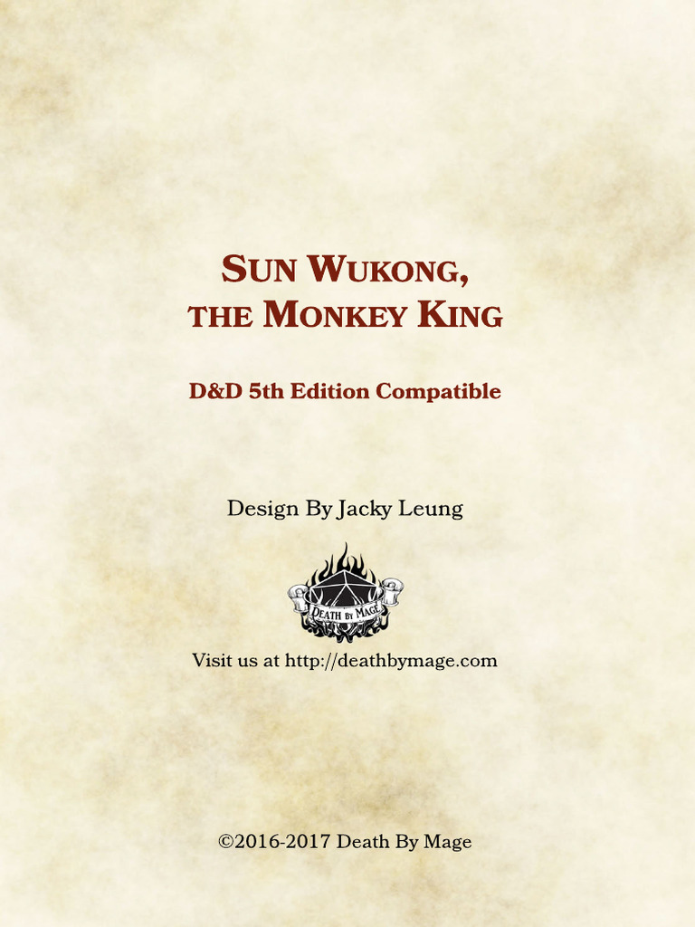 Sun Wukong The Monkey King | PDF