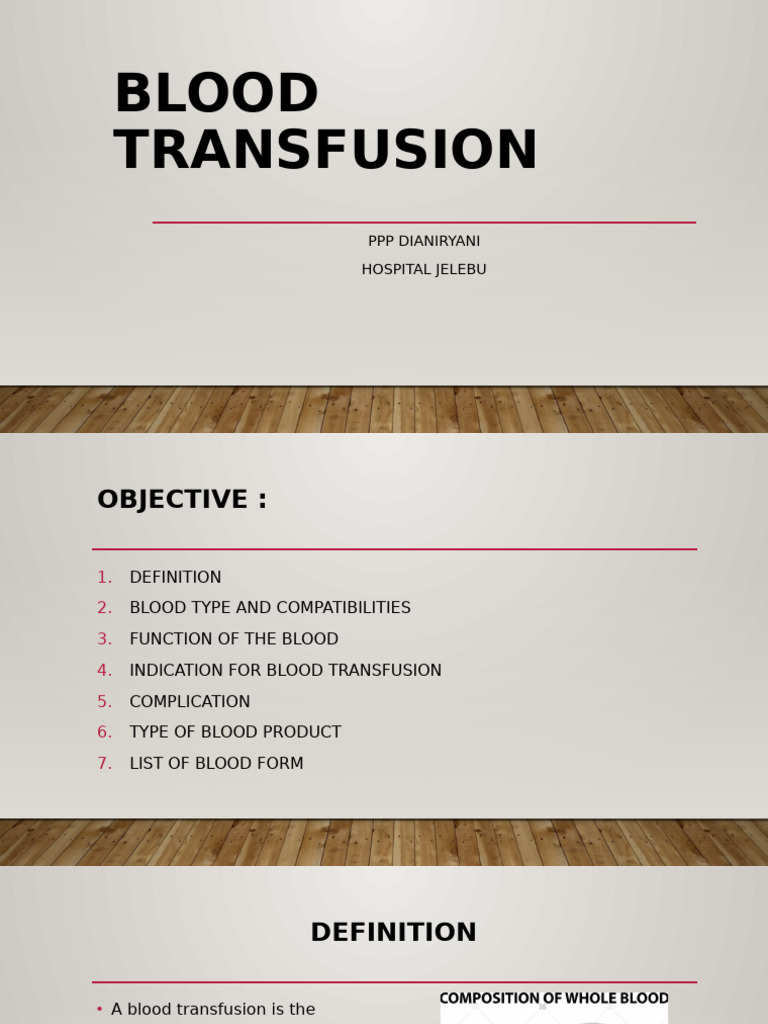 Blood Transfusion DIAN | PDF | Science & Mathematics