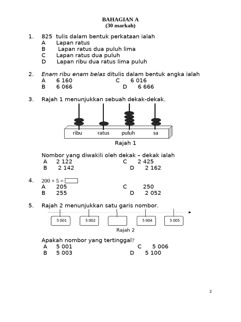 PPT MATEMATIK TAHUN 3 | PDF