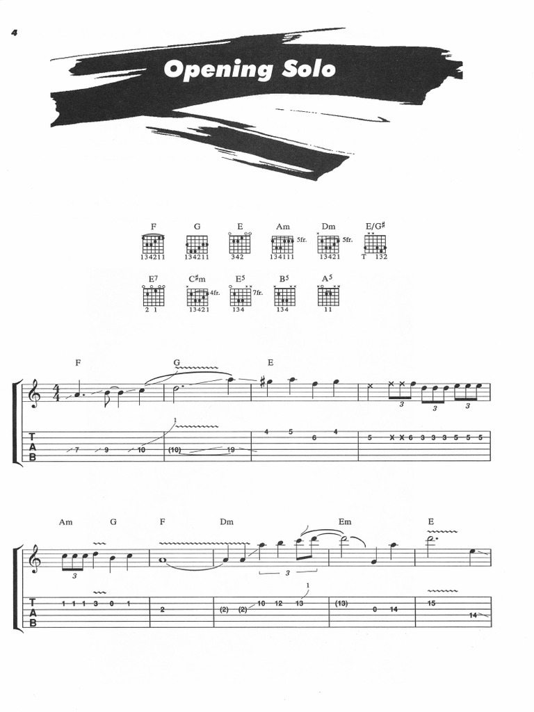 Opening Solo Tab | PDF