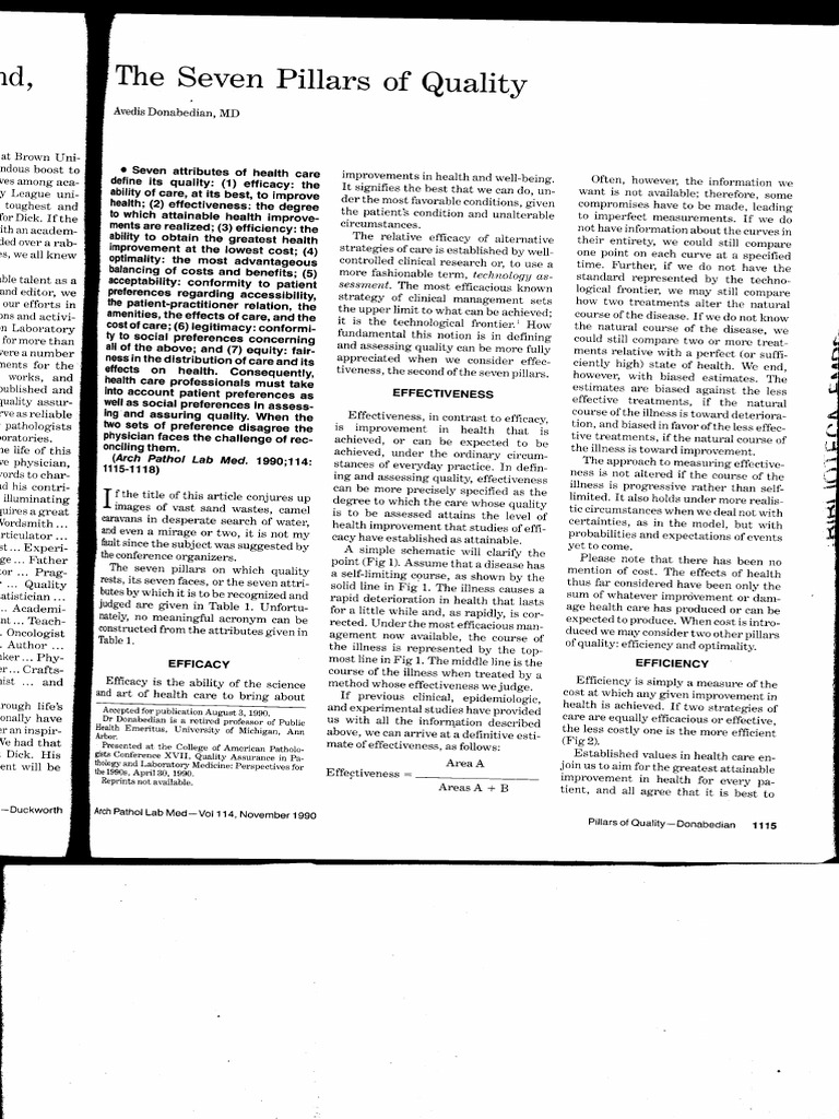 Donabedian 1990 | PDF