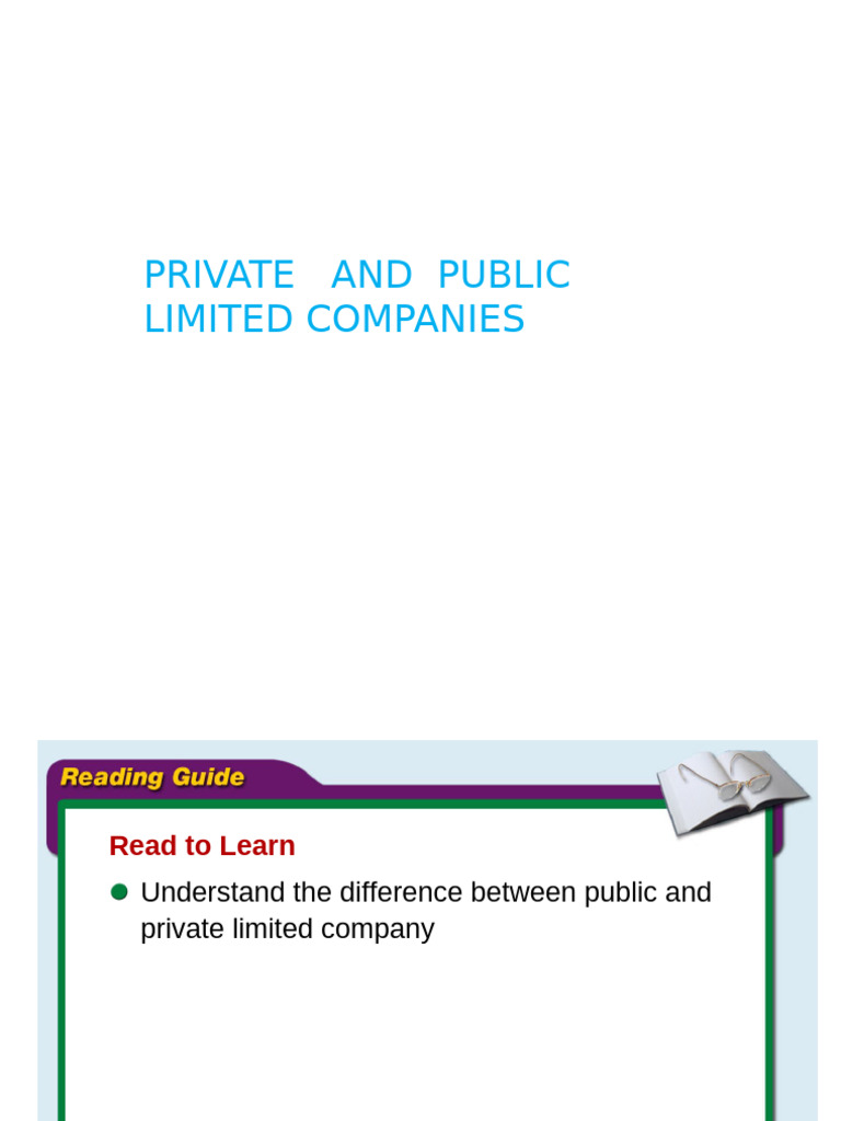 Public and Private Limited Company | PDF | Companies | Corporations