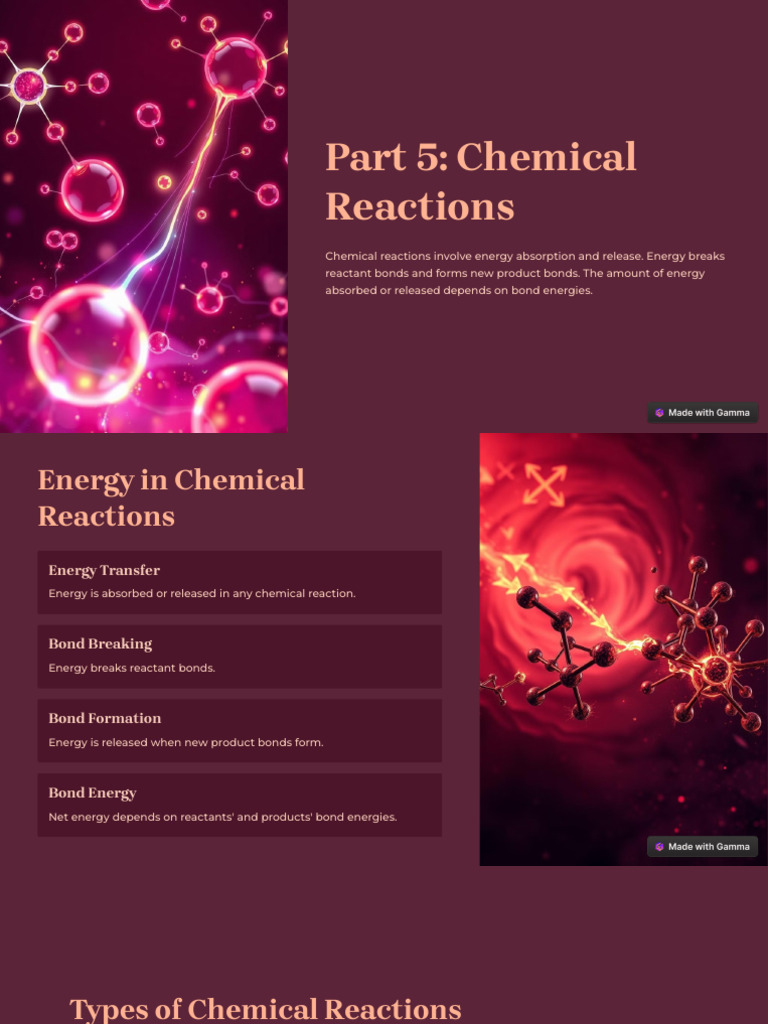 Part 5 Chemical Reactions Pdf