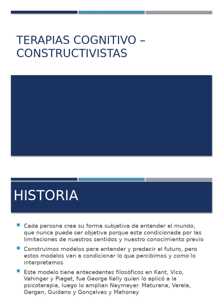 Terapias Cognitivo - Constructivistas | PDF | Teoría de apego | Realidad