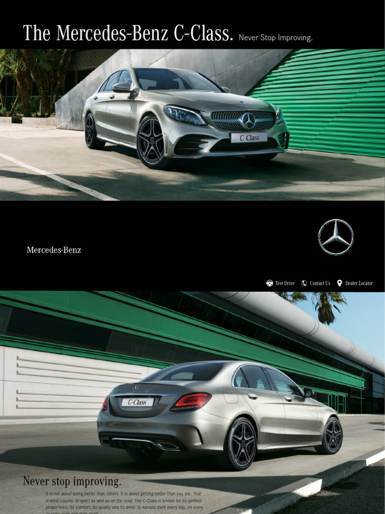 The Mercedes Benz C Class | PDF | Headlamp | Smartphone