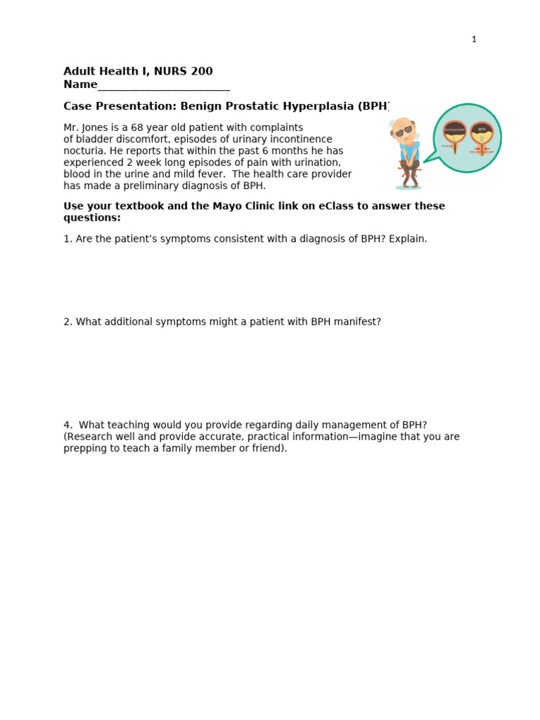 8 BPH Case Study | PDF | Wellness