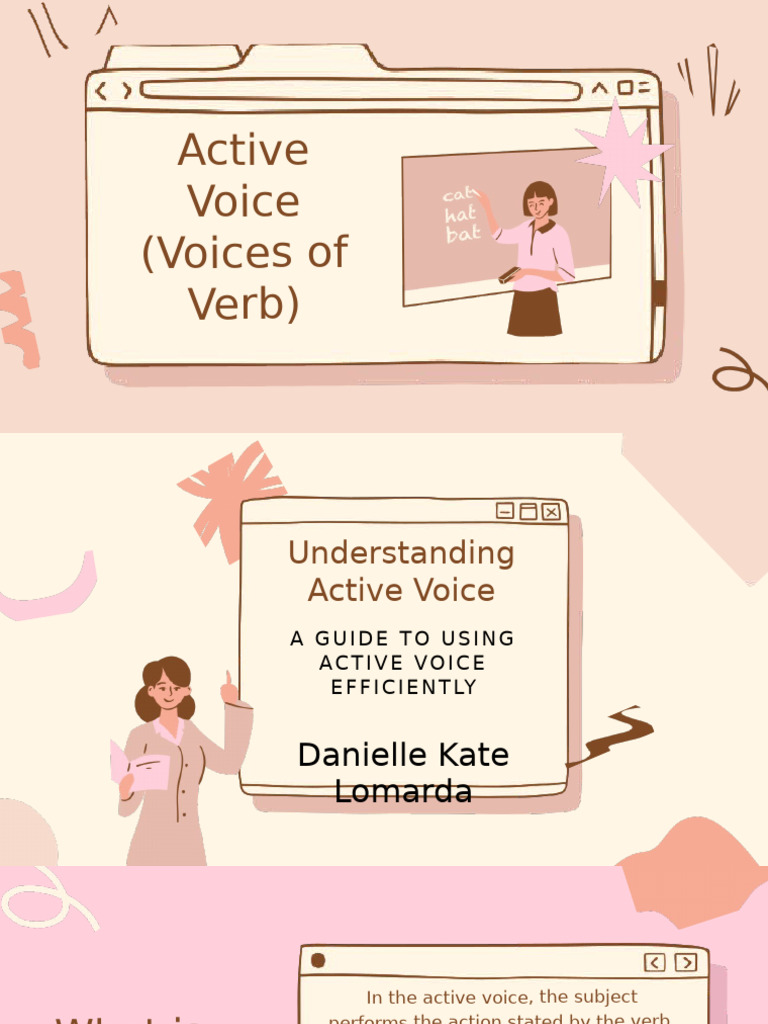 Active Voice Voices of Verb - 20241011 - 174310 - 0000 | PDF