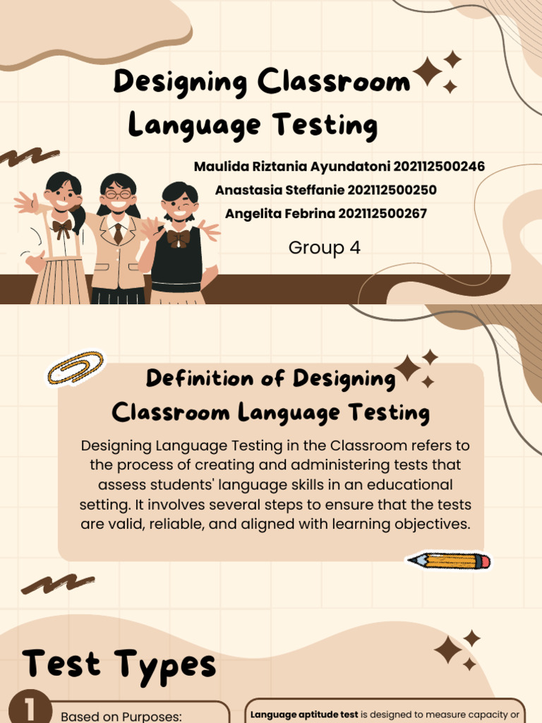 Kelompok 4 - Designing Classroom Language Testing | PDF | Multiple ...