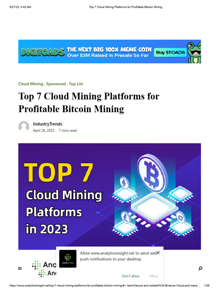 7 Cloud Mining | PDF | Cryptocurrency | Cloud Computing