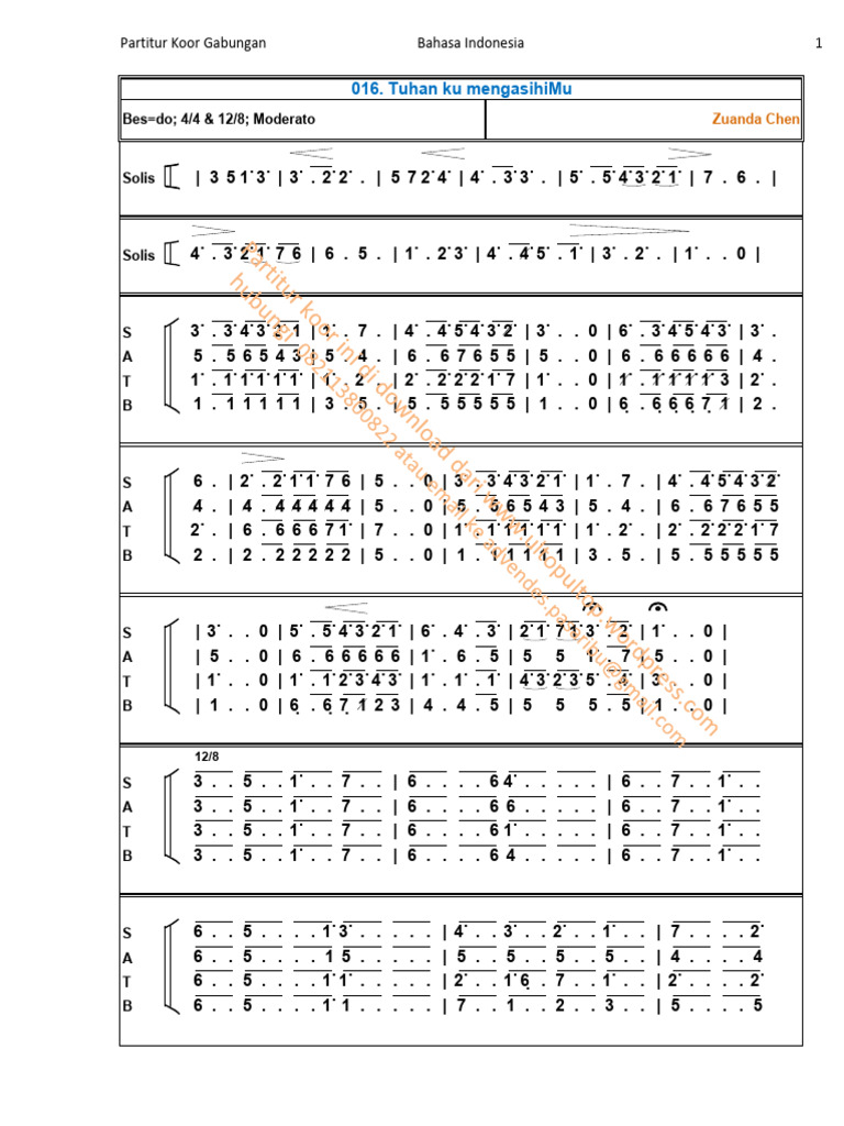 Tuhan Ku Mengasihimu Pdf