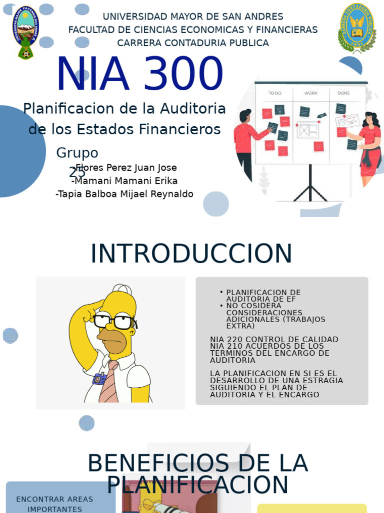 Nia 300 | PDF | Auditoría | Planificación