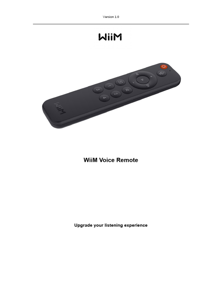 WiiM Voice Remote User Manual | PDF | Electromagnetic Interference | Radio
