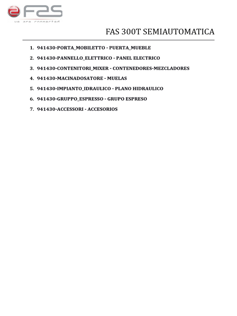 Despiece - Fas 300T Semiautomatica-1 | PDF | Manufactured Goods ...