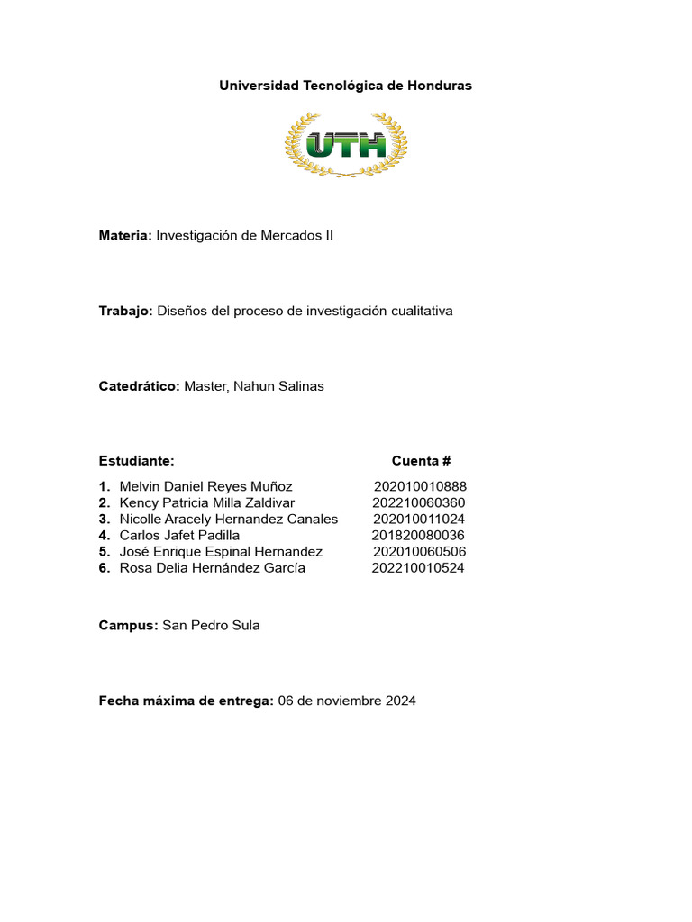Tarea Módulo 6 Grupal | PDF | Experiencia | Fenomenología (filosofía)