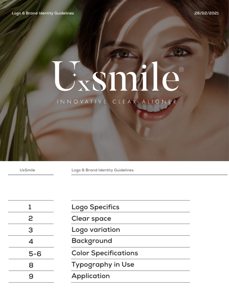UxSmile Logo & Brand Guidelines | PDF | Logos | Typefaces