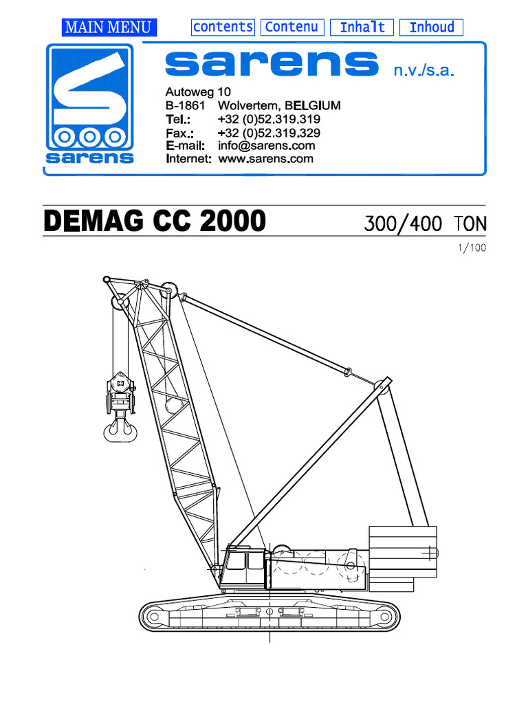Demag CC2000 Volledige Versie | PDF