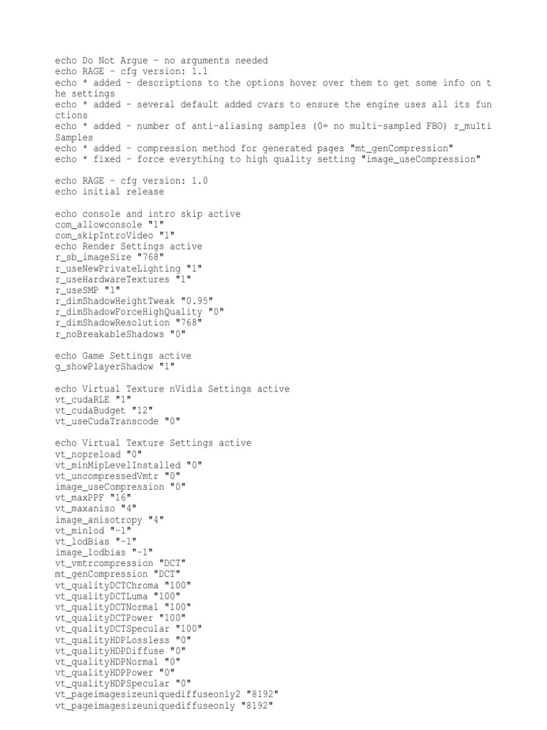 Rage Config | PDF | Computer Graphics | Graphics