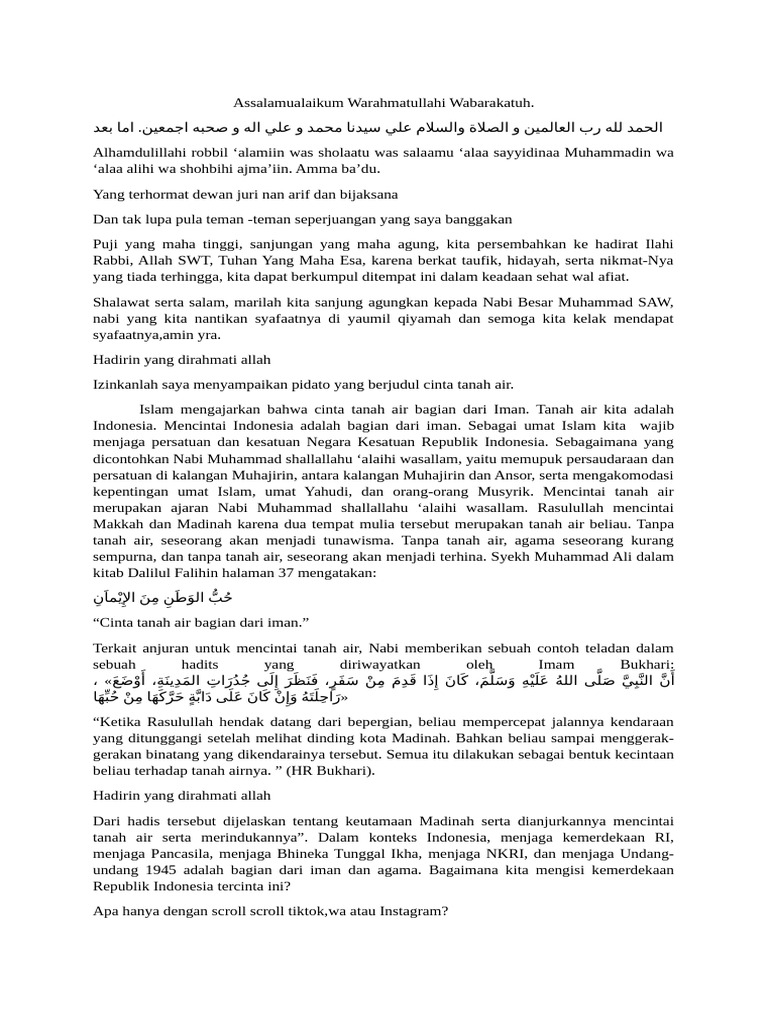 Teks Pidato Mapsi | PDF | Perjalanan | Kajian Bahasa Asing