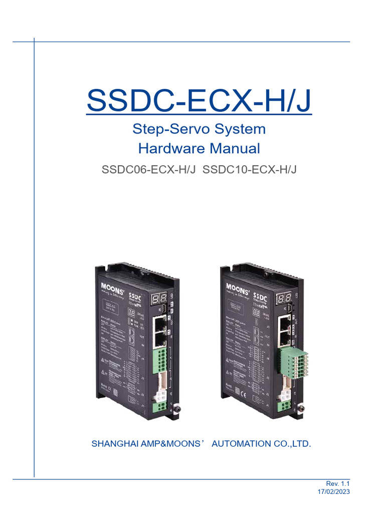 SSDC ECX Hardware Manual EN20230217 | PDF | Power Supply | Electrical Connector
