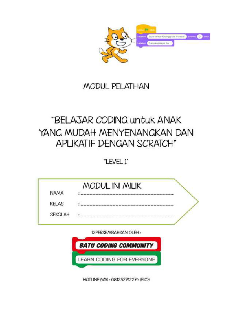 Modul Scratch Pemula | PDF