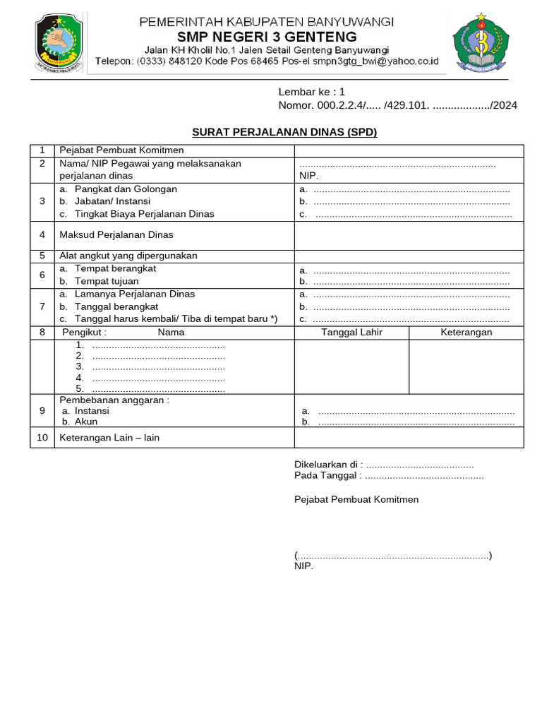 SPPD - PERMENDAGRI 1 THN 2023 | PDF