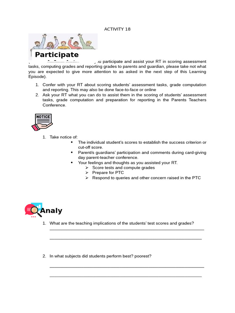 Activity 18 | PDF | Cognition