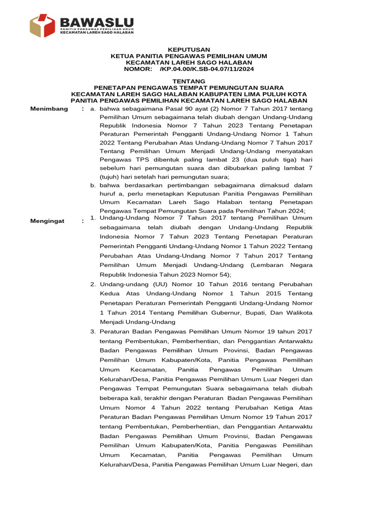 Draf SK PTPS 2024 | PDF