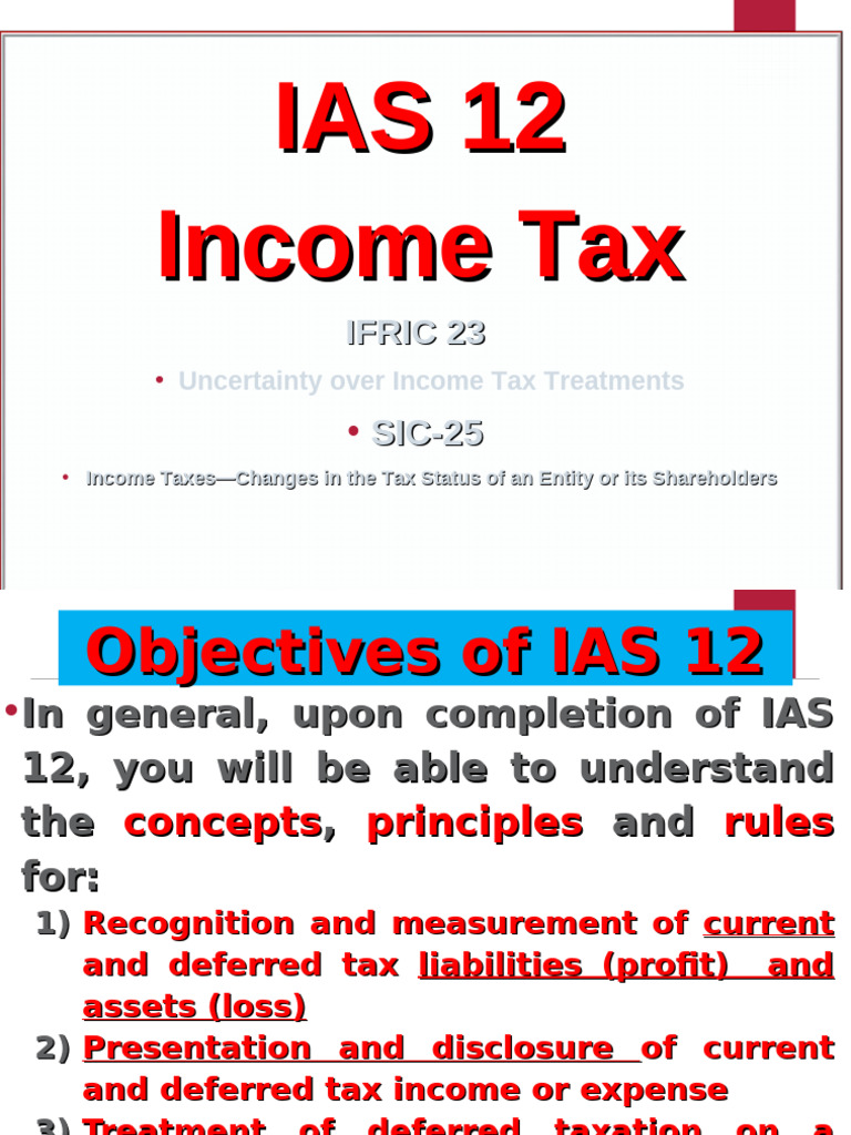 IAS 12 Income Tax | PDF | Deferred Tax | Taxes