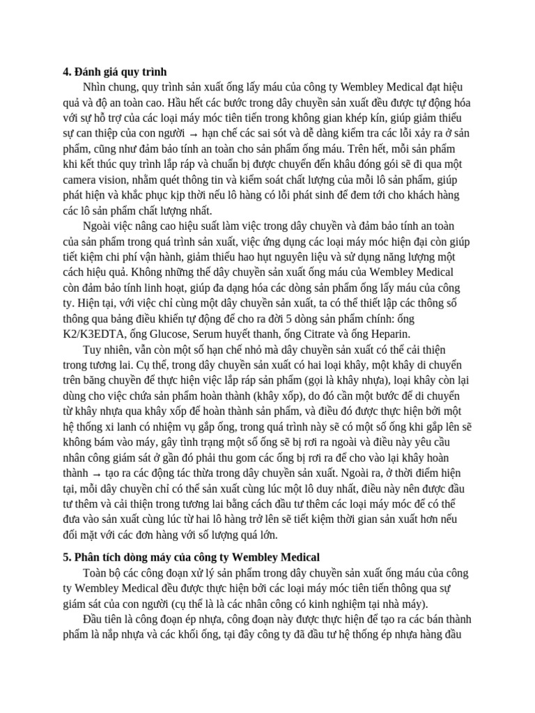 III. Quy trình sản xuất (Phần 4 và 5) . | PDF