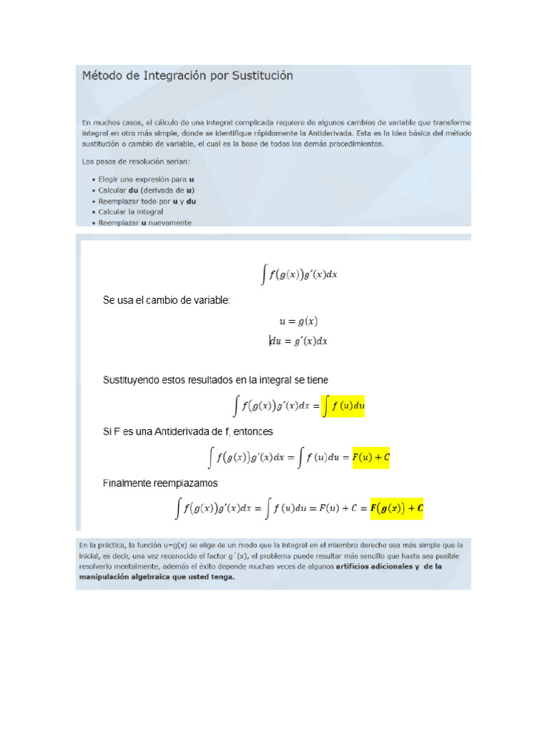 Explicacion Ejercicios Calculo Integral | PDF