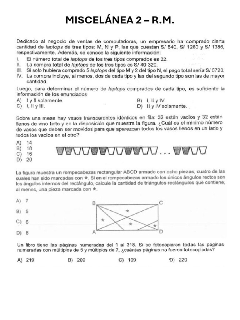 Miscelánea 2 - RM | PDF