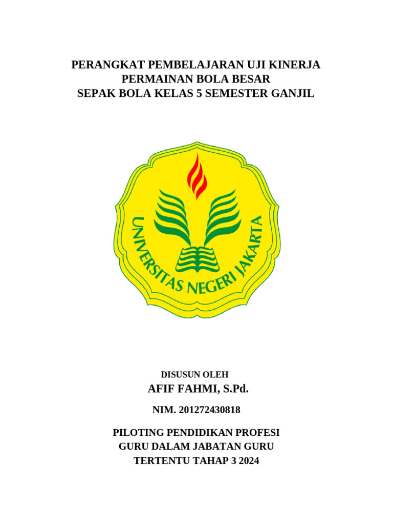 Pembelajaran Sepak Bola Kelas 5 Chaidir Arief | PDF