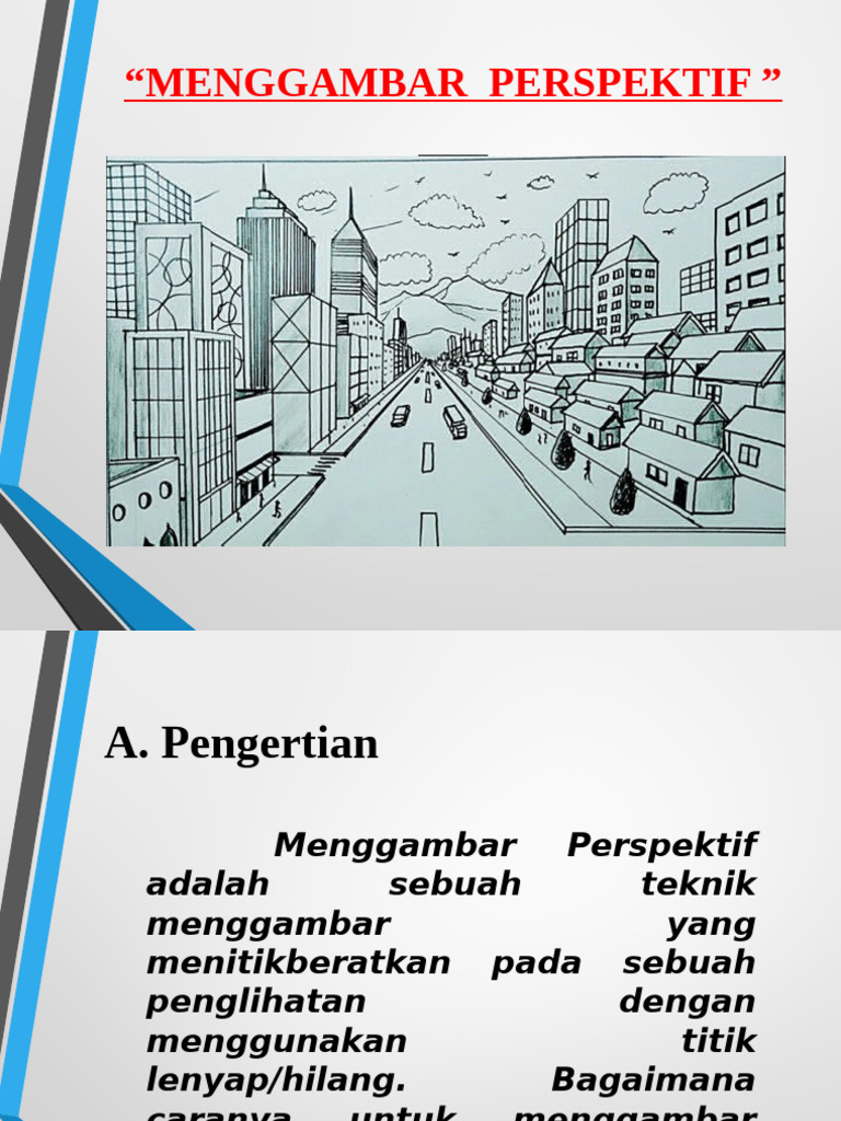 Menggambar Perspektif | PDF | Seni | Teknologi & Rekayasa