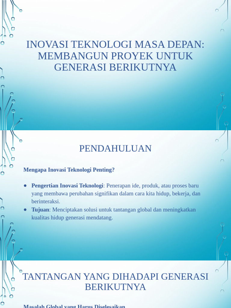 Inovasi Teknologi untuk Generasi Mendatang | PDF | Seni | Komputer