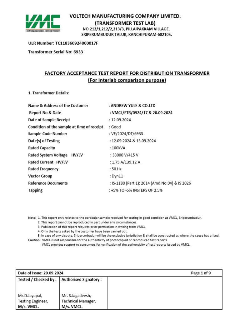 Voltech - ITL Report | PDF | Transformer | Computer Engineering