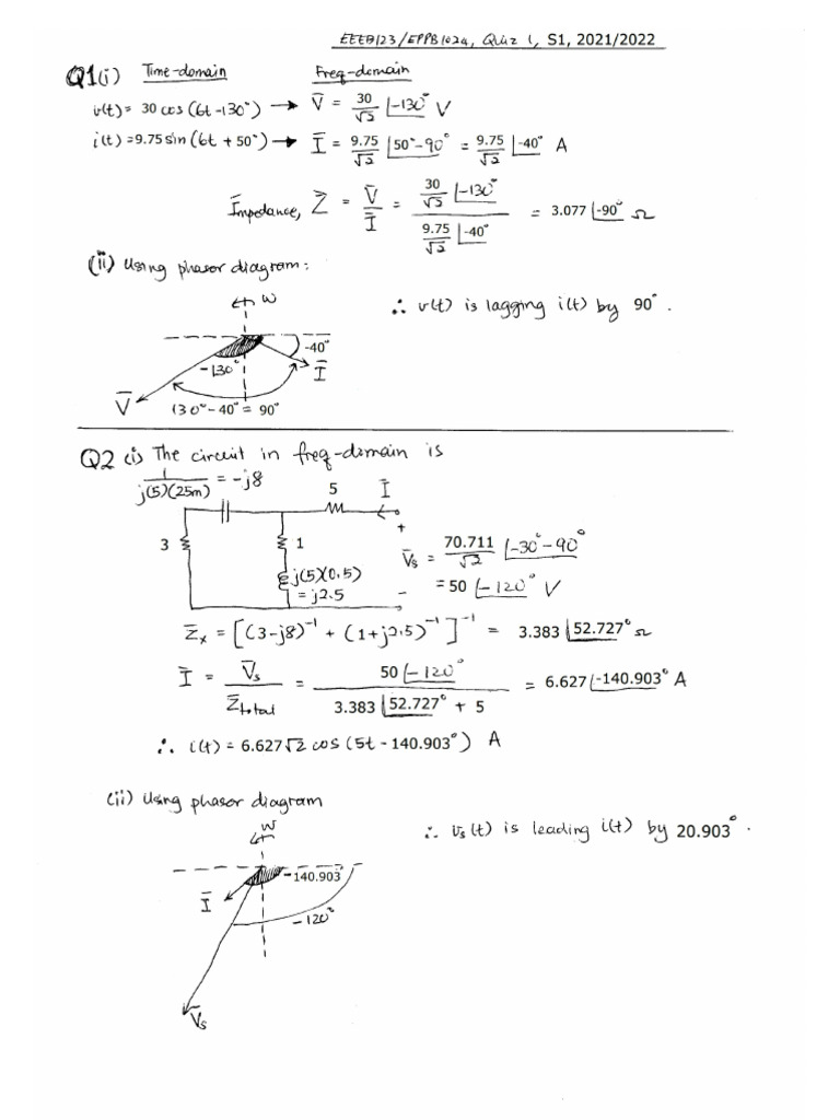 Quiz1, Ans (Teams), S1,2021 2021 | PDF