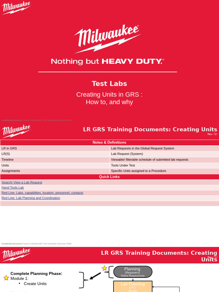 Creating Units in GRS Training Guide | PDF | Computing