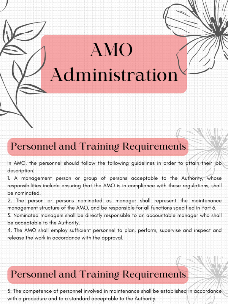 AMO Administration | PDF