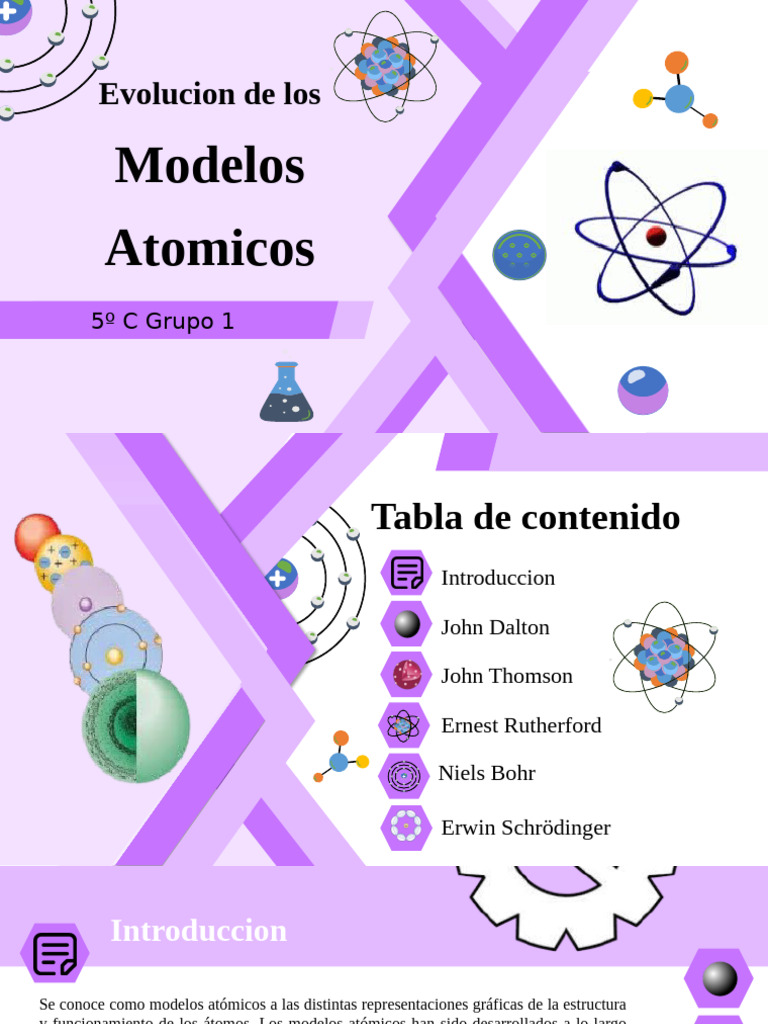 Modelos Atomicos | PDF | Átomos | Núcleo atómico
