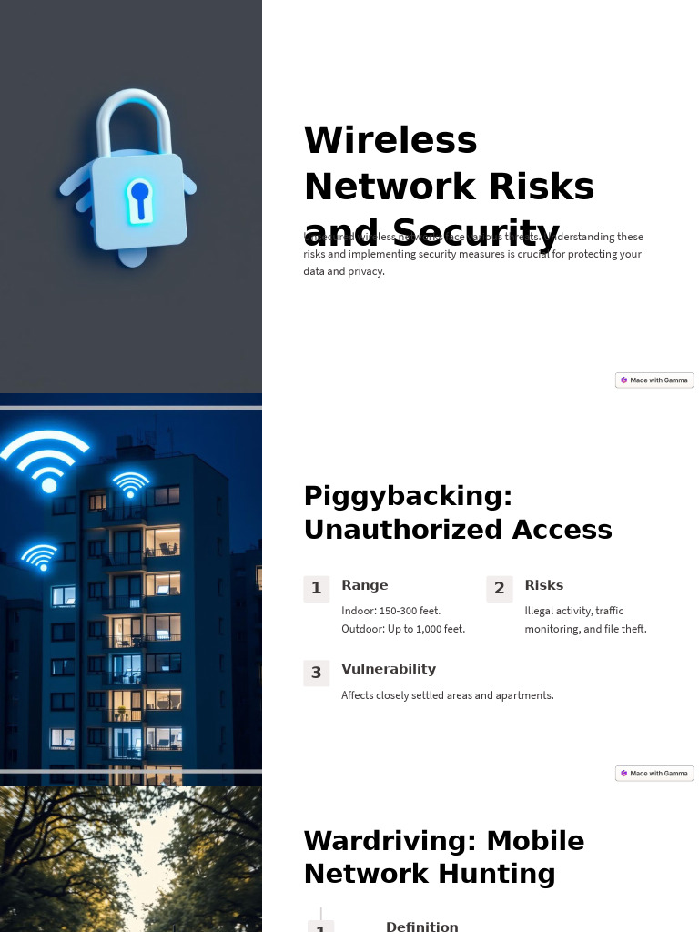 Wireless Network Risks and Security | PDF | Security | Computer Security