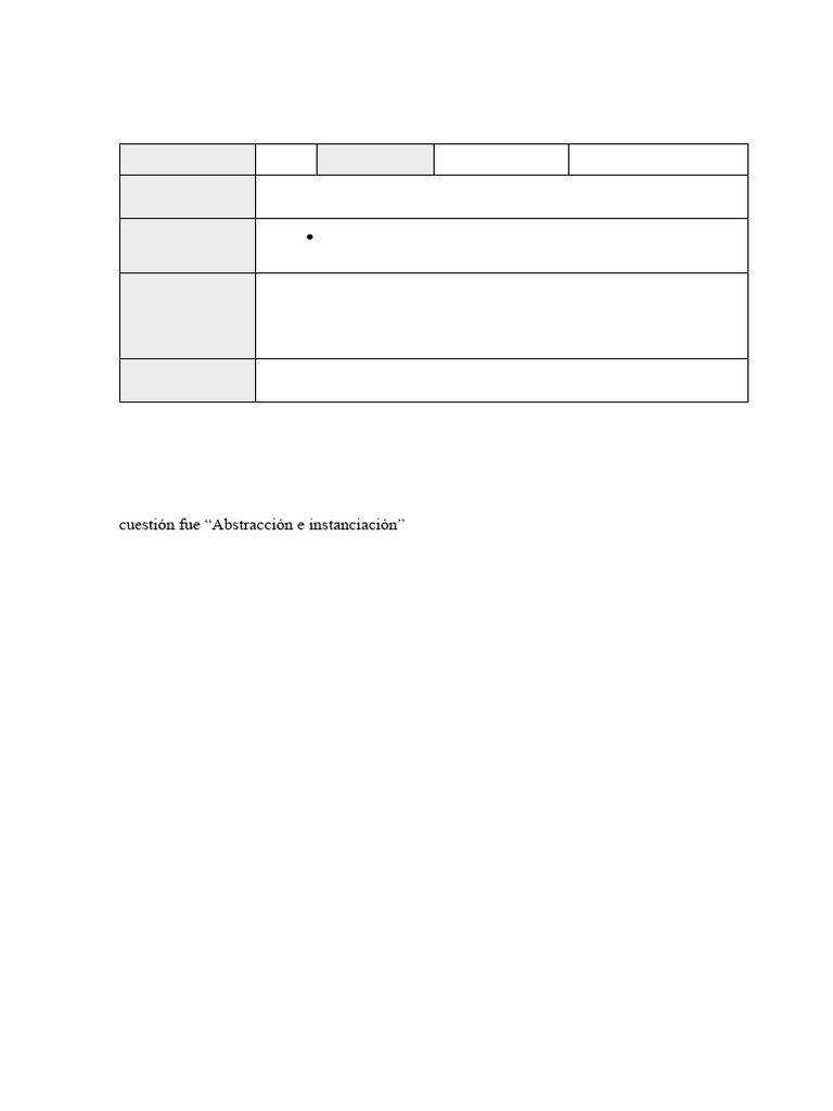 Abstracción e Instanciación en POO | PDF | Objeto (informática ...