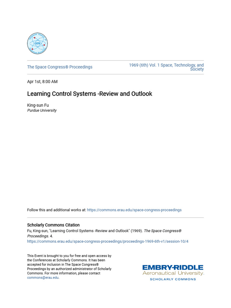 Learning Control Systems - Review and Outlook | PDF | Probability Distribution | Covariance
