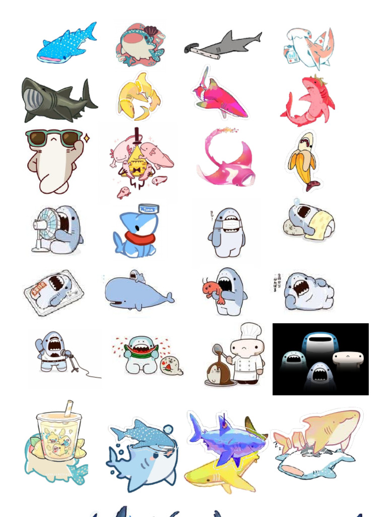 Stickers de Tiburon | PDF