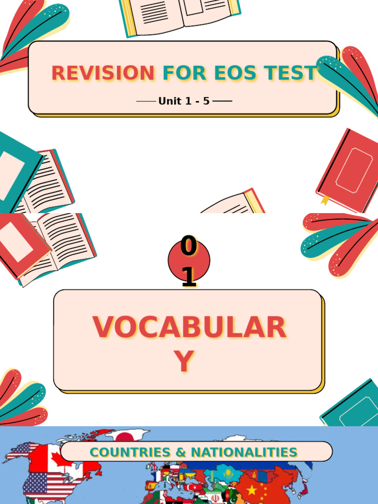 1.1 - Review For Eos Test | PDF | Linguistic Morphology | Languages