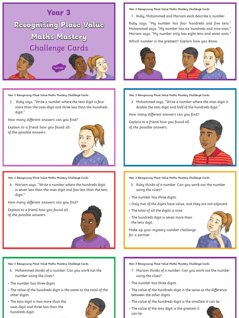 Place Value Challenge | PDF | Mathematics