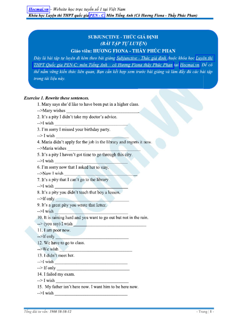 0314 Subjunctive BTTL PDF | PDF