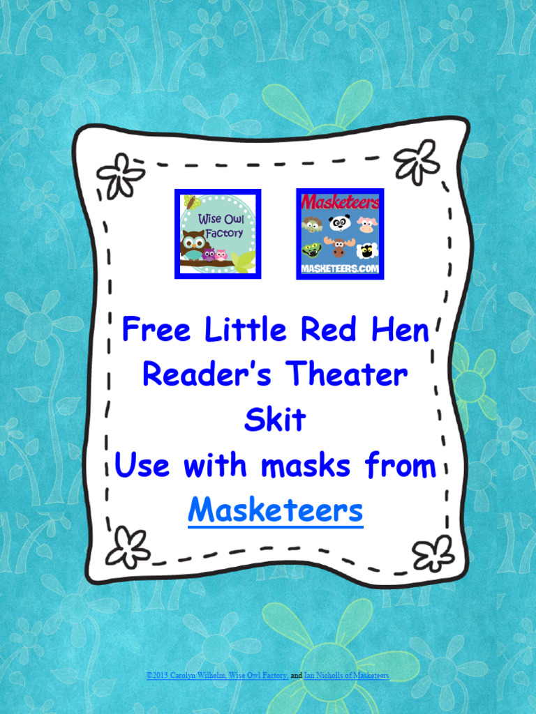 Little Red Hen Reader's Theater Script | PDF | Breads