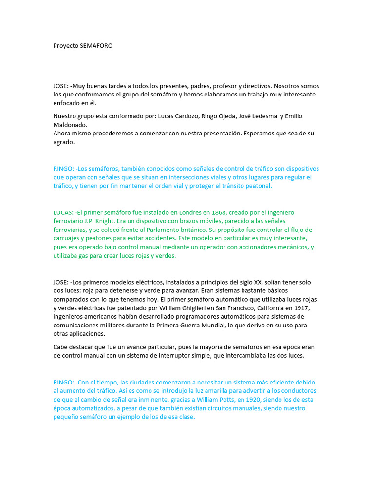 Proyecto Semaforo 3 | PDF | Semáforo | Controlador lógico programable