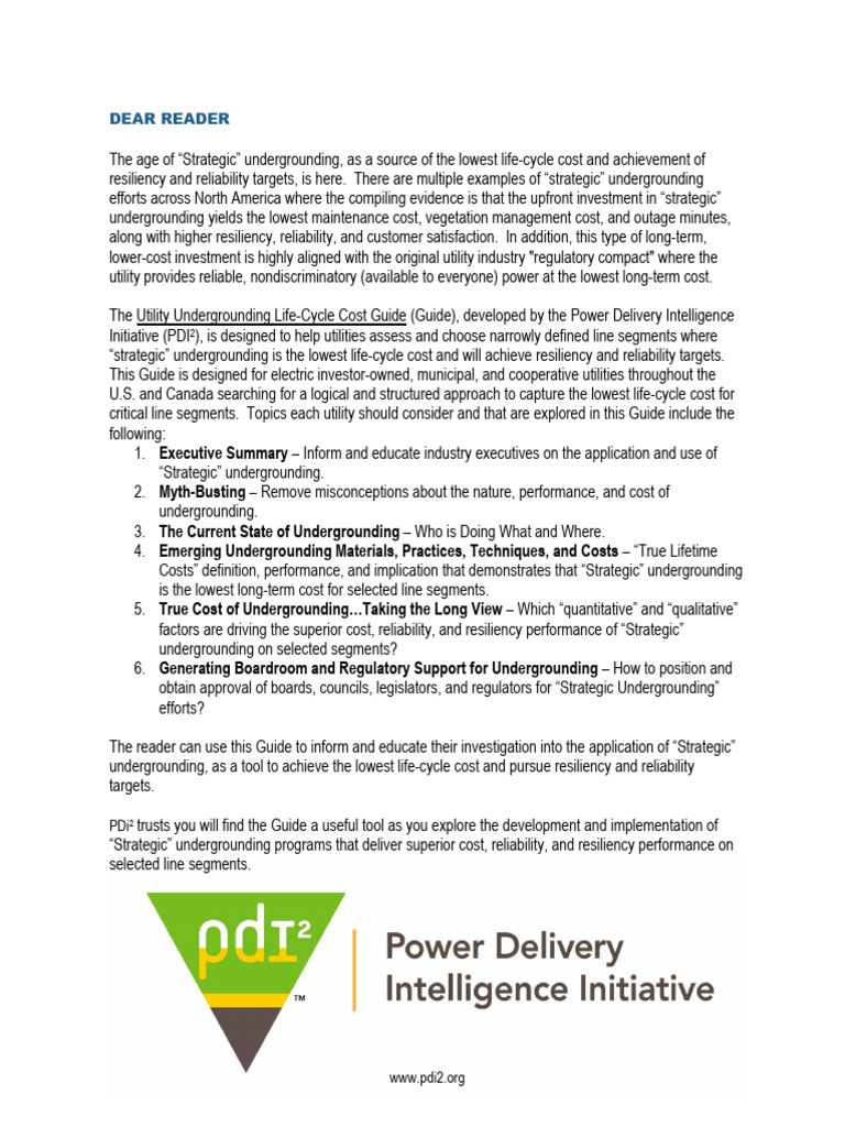 PDi2 AgeOfUndergrounding Vfinal3 | PDF | Reliability Engineering ...